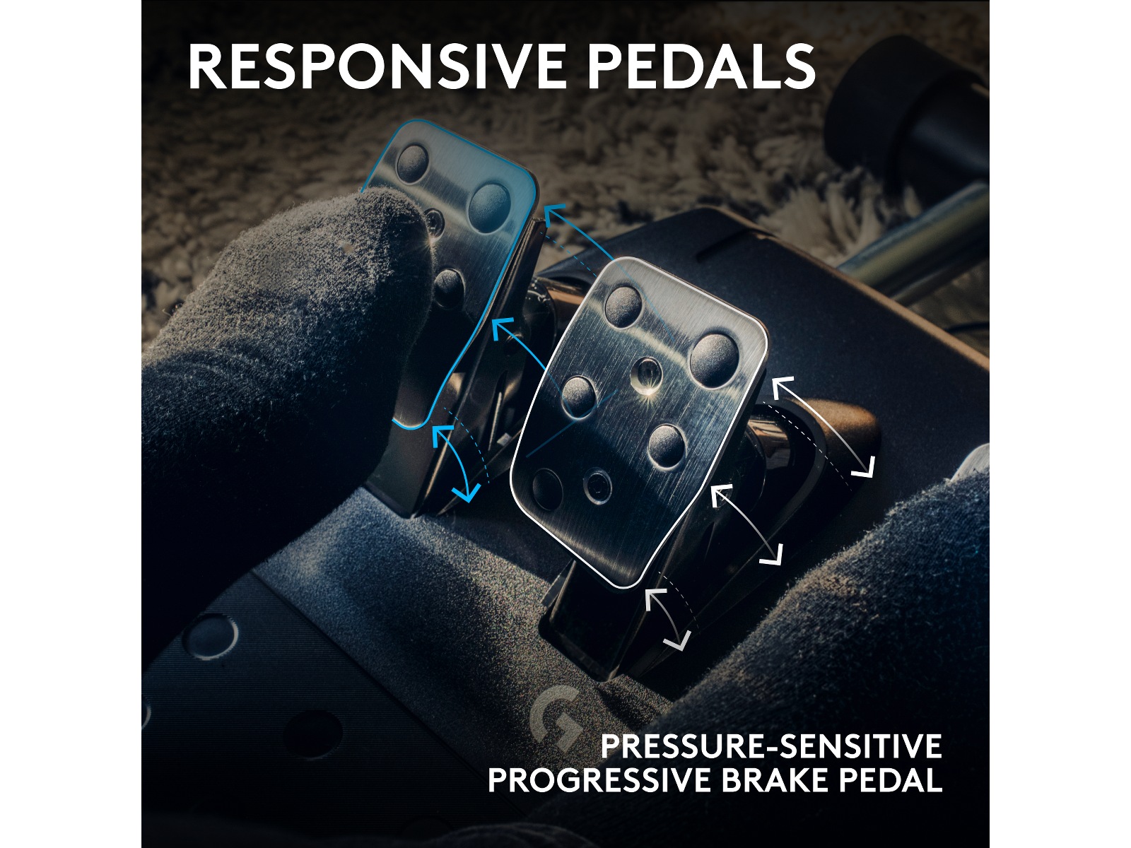 Logitech G923 Driving Force Racing PS4/PS5/PC - Ratt og pedaler ...