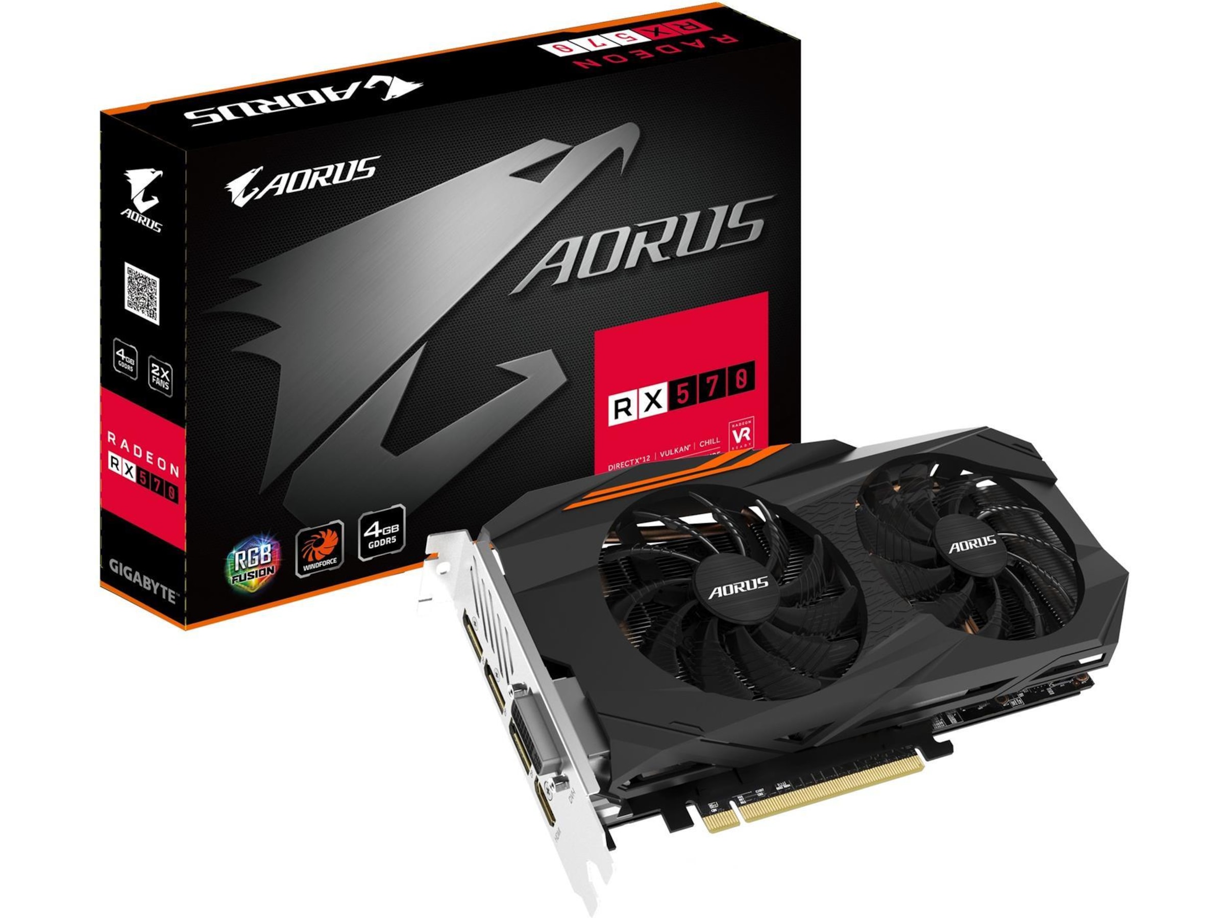 Gigabyte Radeon RX 570 4GB Aorus - Komplett.no