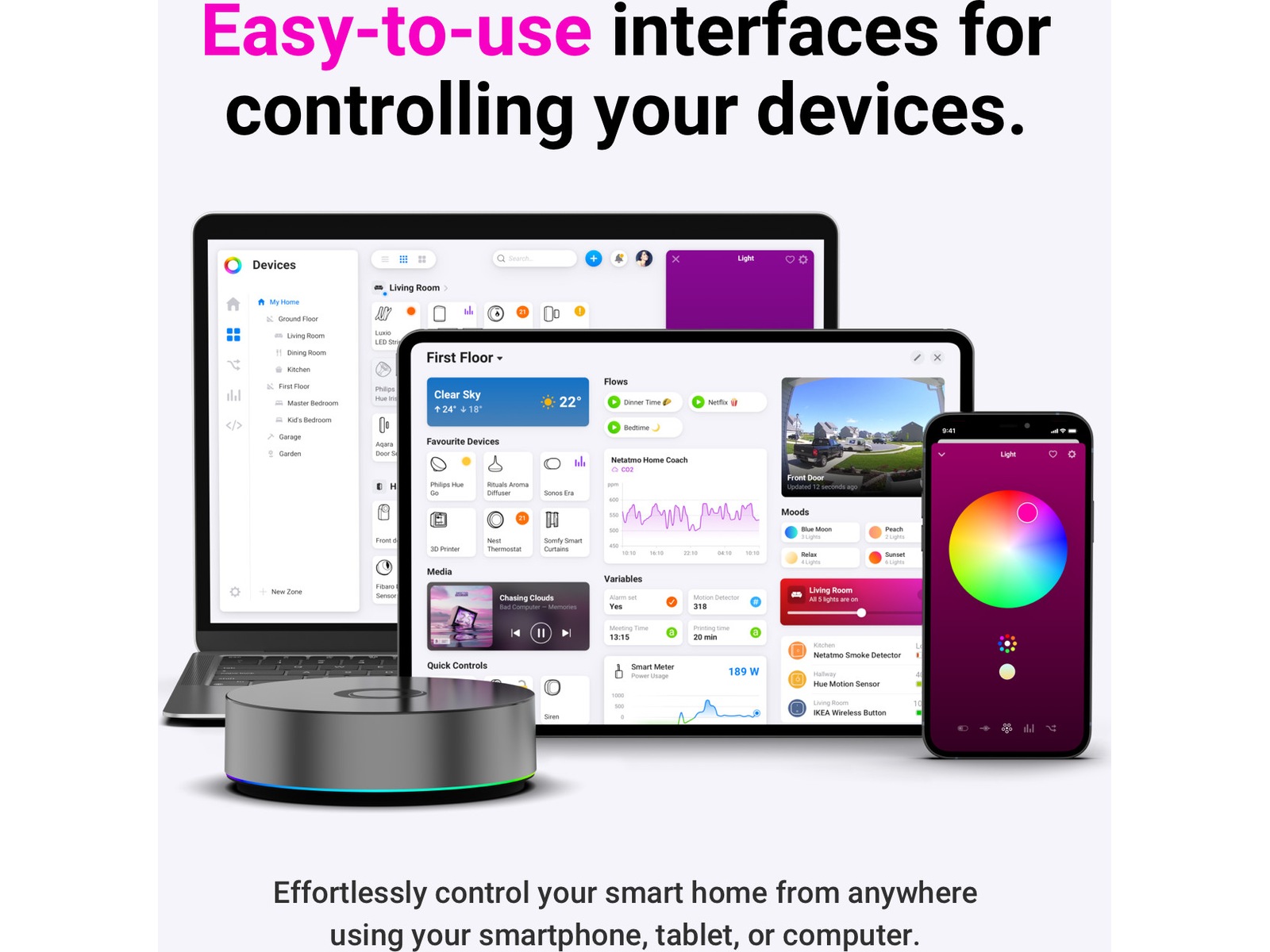 Athom Homey Pro (2026) Smart Home Hub - Smarthub/ bridge | Komplett.no